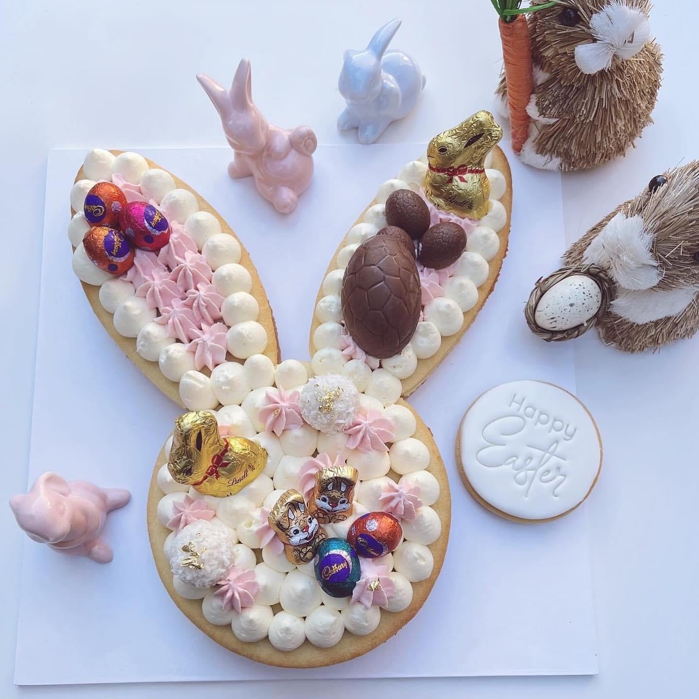 Easter Bunny Cookie Cake – Desserts by Rie